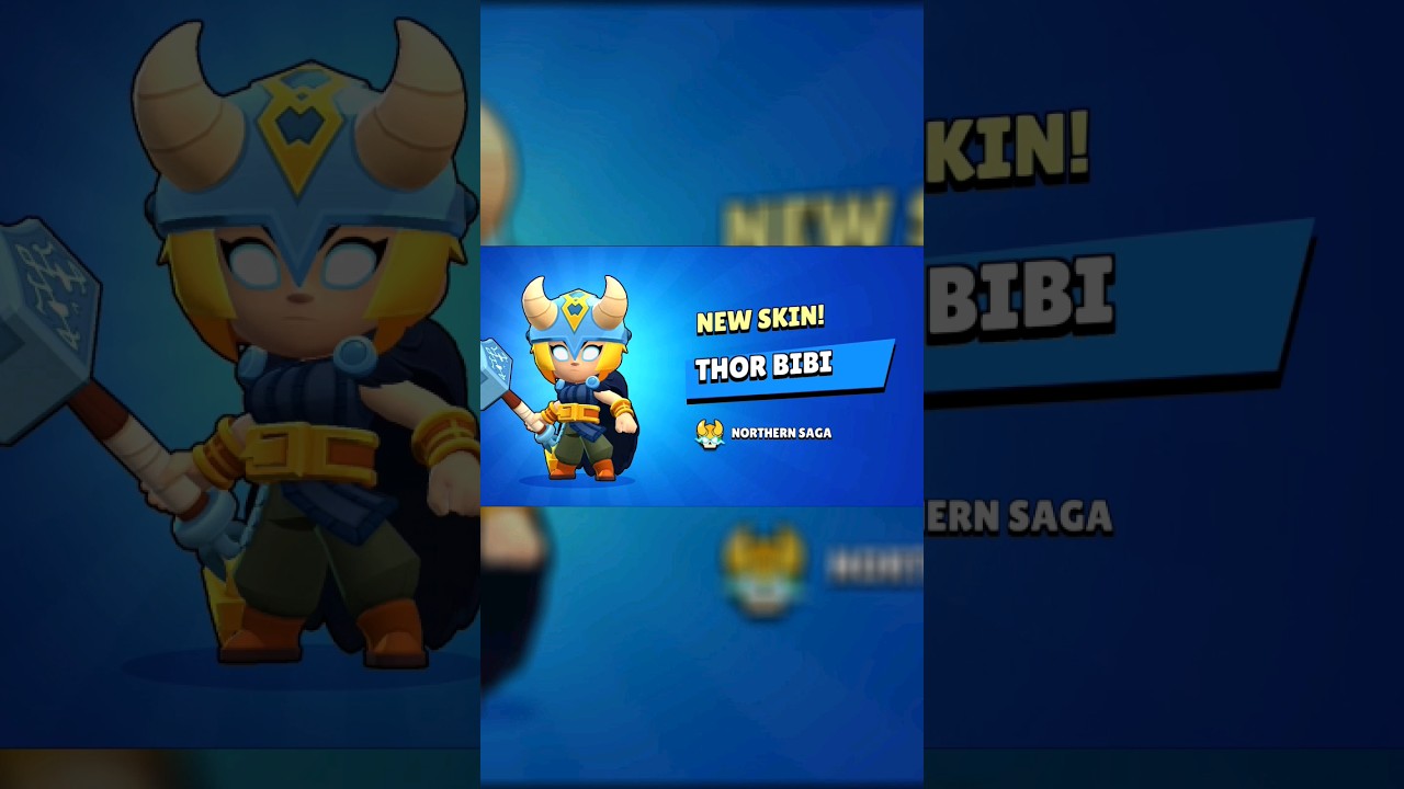 New skin thor bibi #brawalstars #shorts - YouTube