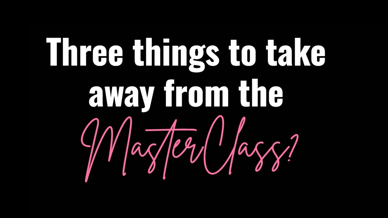 The 3 things to take away from the Meet The Press Masterclass - YouTube