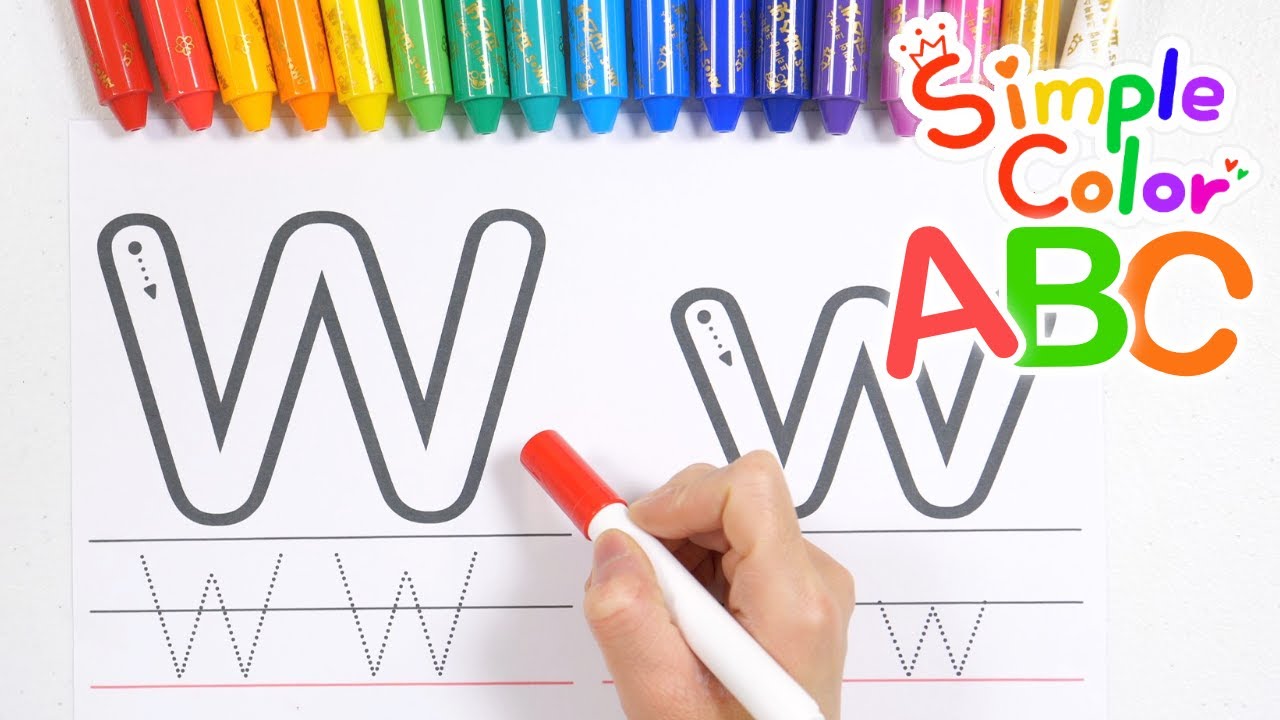 Have fun learning the alphabet W by matching hidden letters | Alphabet ...