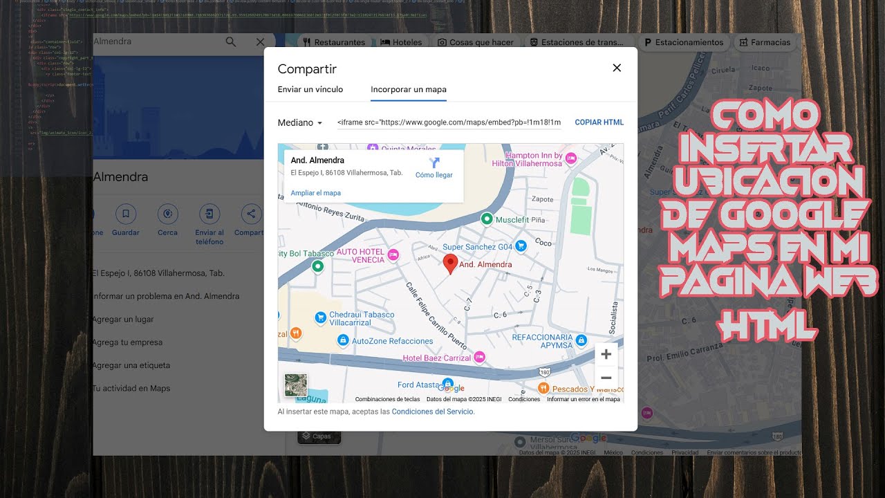COMO INSERTAR MAPA DE GOOGLE MAPS A MI PAGINA WEB HTML - 2025 - YouTube