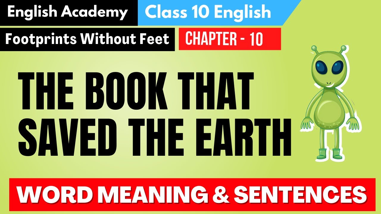 Word Meaning of The Book that saved the Earth Class 10 Chapter 10 from ...