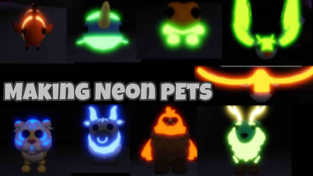 Making Neon Pets in Adopt Me (Roblox) - YouTube