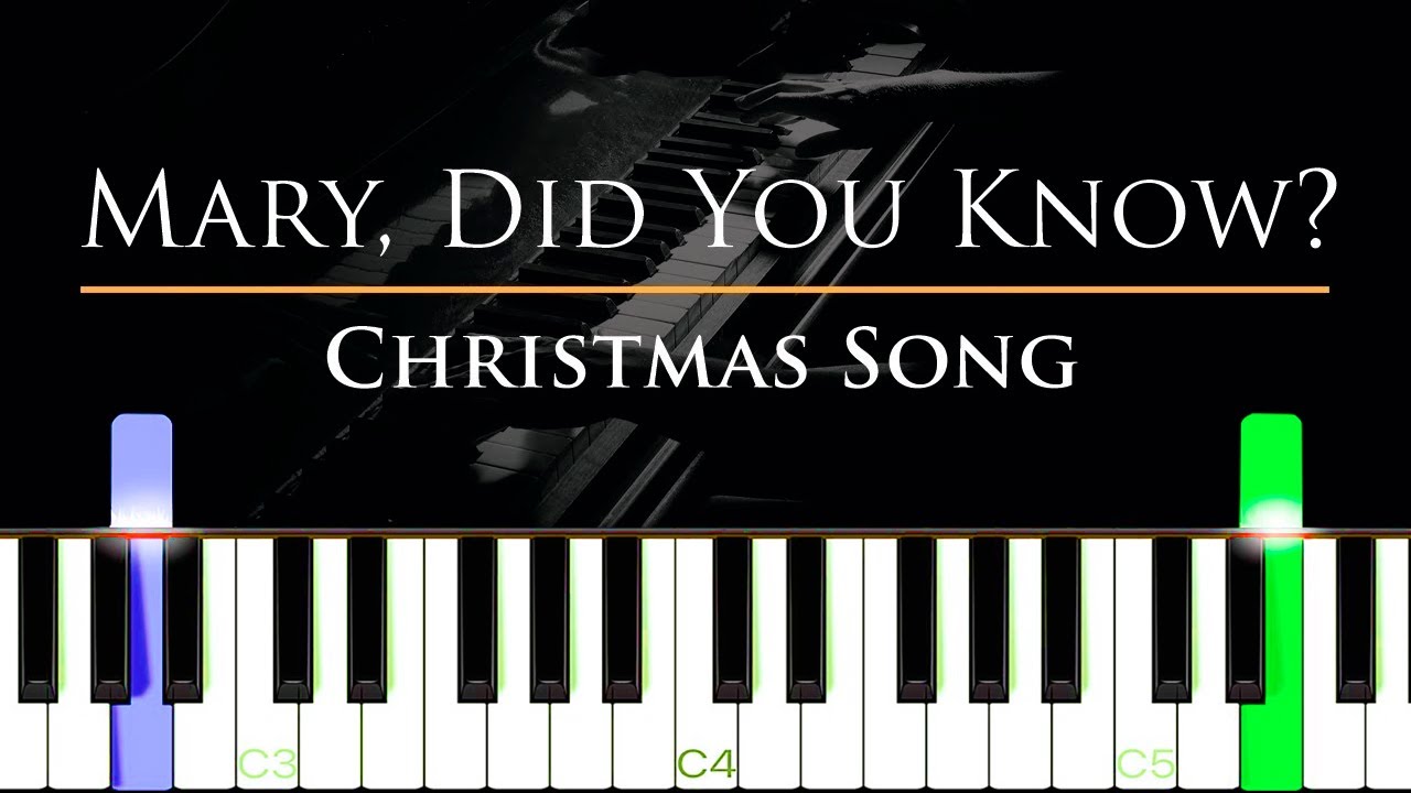 Mary Did You Know? [Easy Piano Tutorial] | SHEET MUSIC + MIDI 🔥 - YouTube