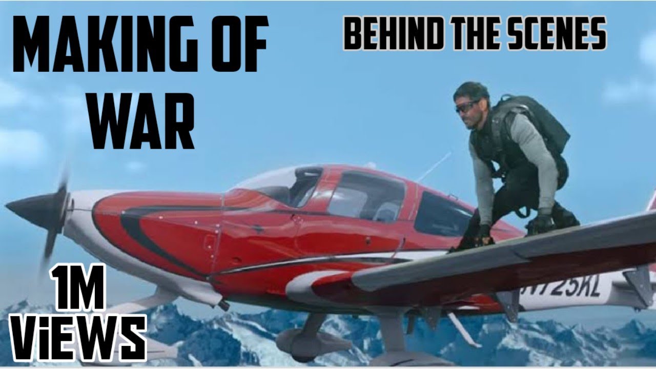War Airplane Scene | BTS | Hrithik Roshan | Behind The Scenes | Action ...