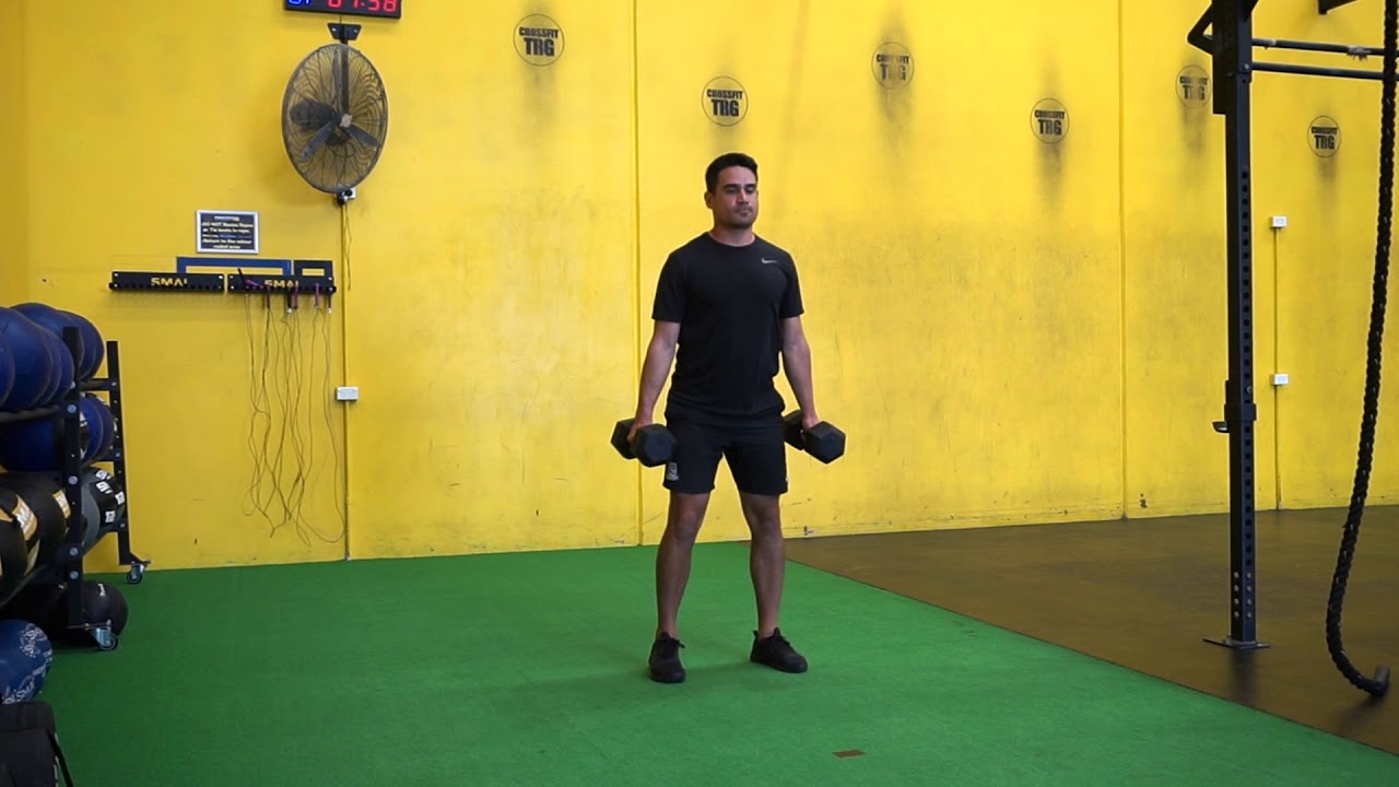 DB Squat Jump with 90 deg rotation - YouTube