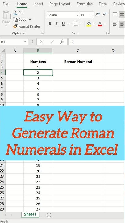 Roman Numerals in Excel #excel #exceltricks #exceltutorial #excelvideos #manike #excelformulas ...