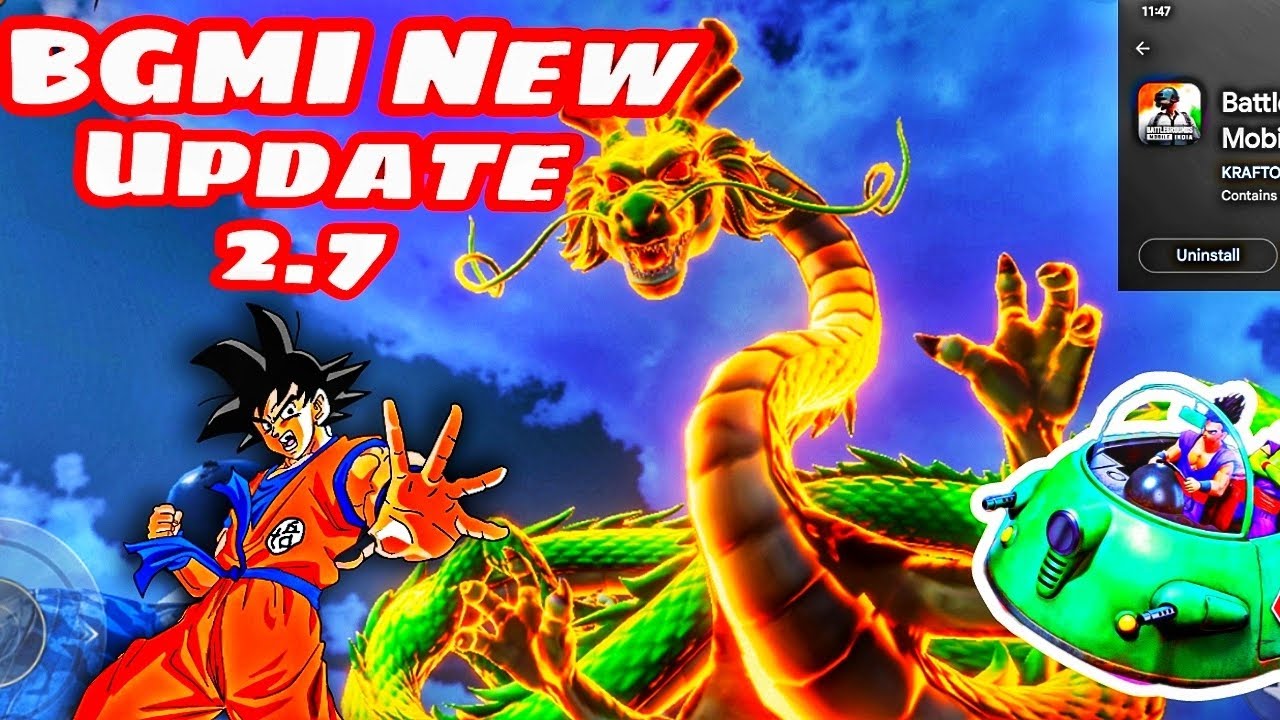 || New Bgmi Update 2.7 || Dragon Ball🐉😱👽@RobinHoodGamer1 - YouTube