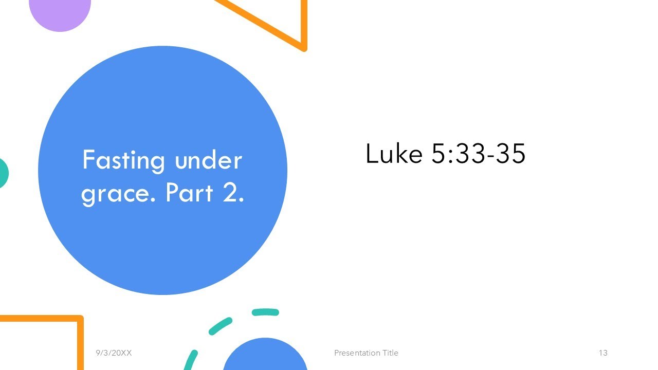 Fasting Under Grace Part 2. Luke 5:33-35. - YouTube