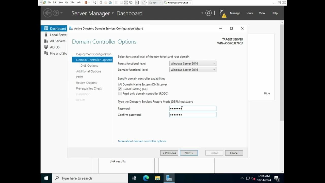 Setting up Domain Controller on Windows Server 2022 - YouTube