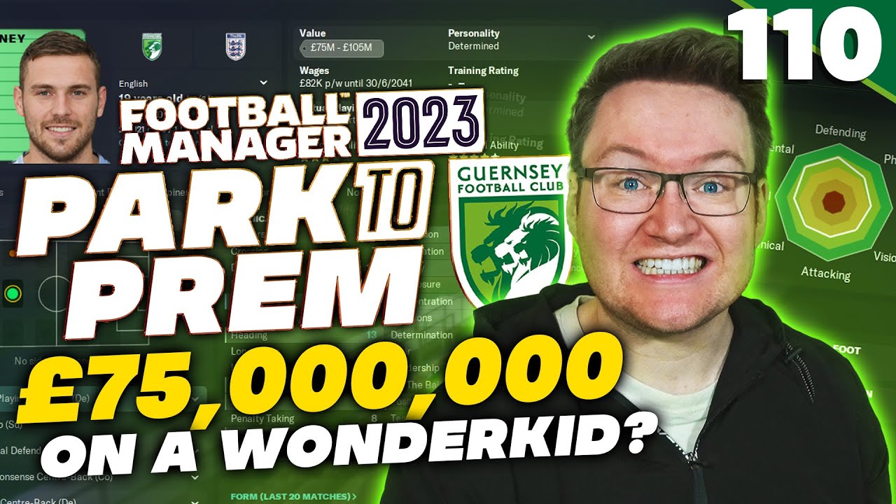 Park To Prem FM23 | Episode 110 - £75,000,000 SIGNING | Football ...
