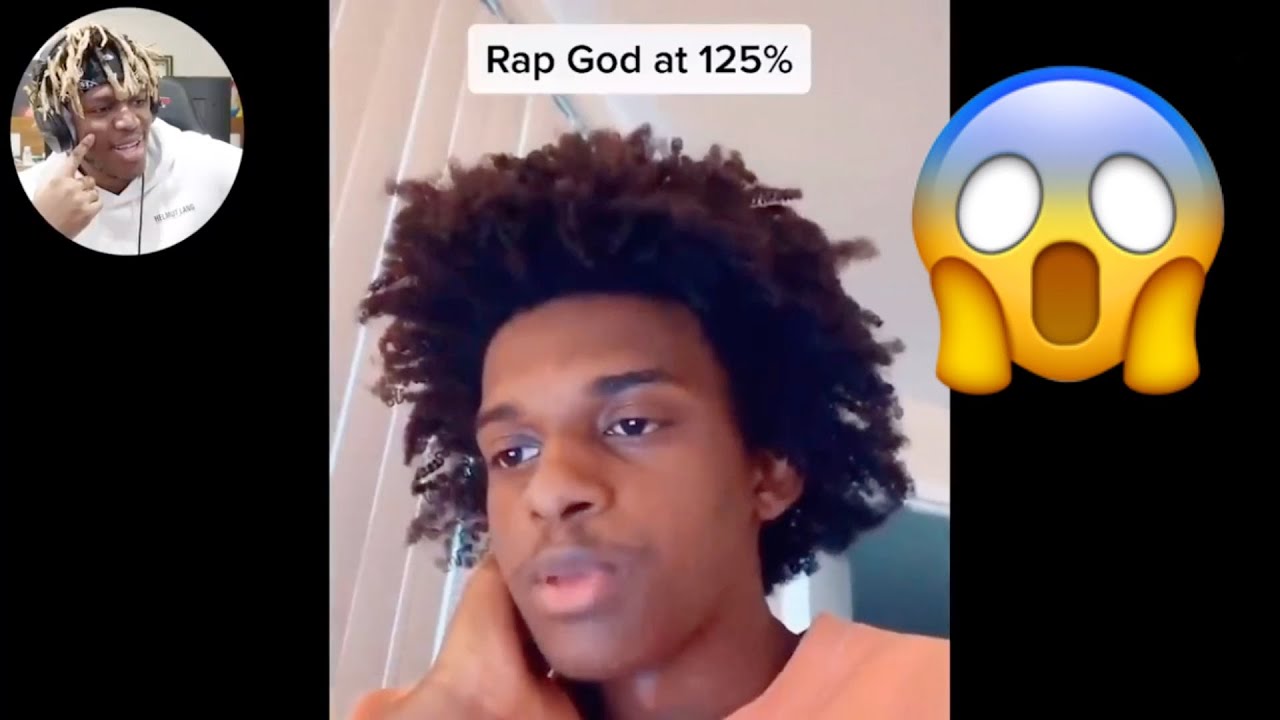 Ksi reacts to guy rapping Rap God at 125% - YouTube