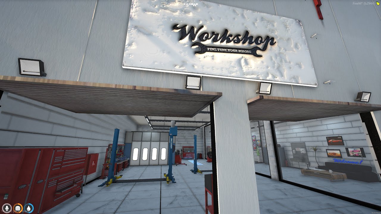 fivem workshop mlo Interior & map for FIVEM MLO | GTA V - YouTube