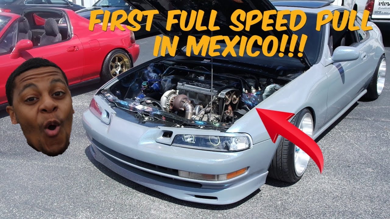 Turbo Honda Prelude | First full speed pull | smp car meet - YouTube