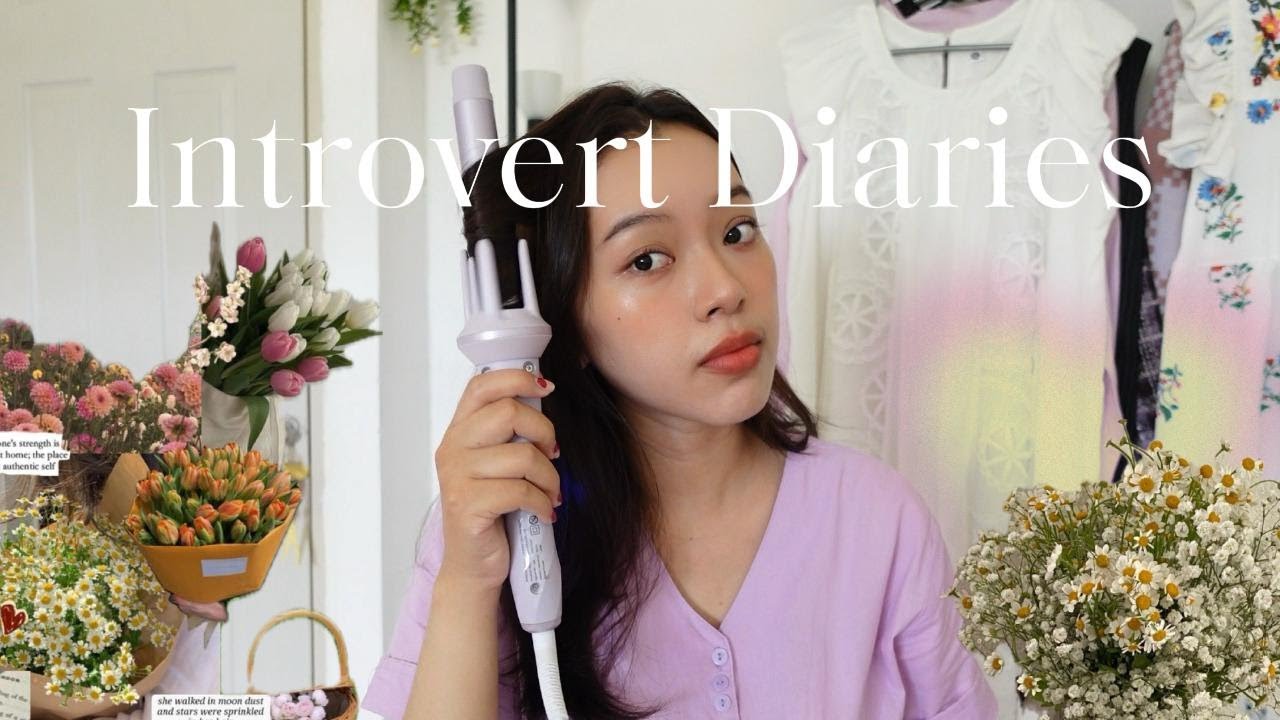 introvert diaries : how i style my hair, productive days - YouTube