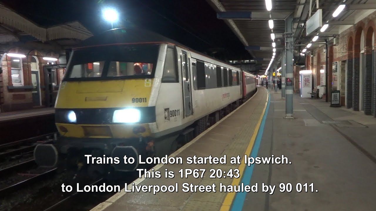 Tribute to the Greater Anglia Class 90 and mark 3 sets with DVT - YouTube