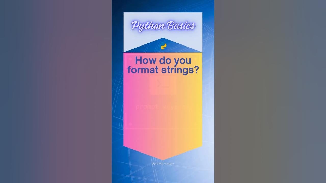 Python Basics | How do you format strings in Python #python #pythonbasics #pythonforbeginners ...