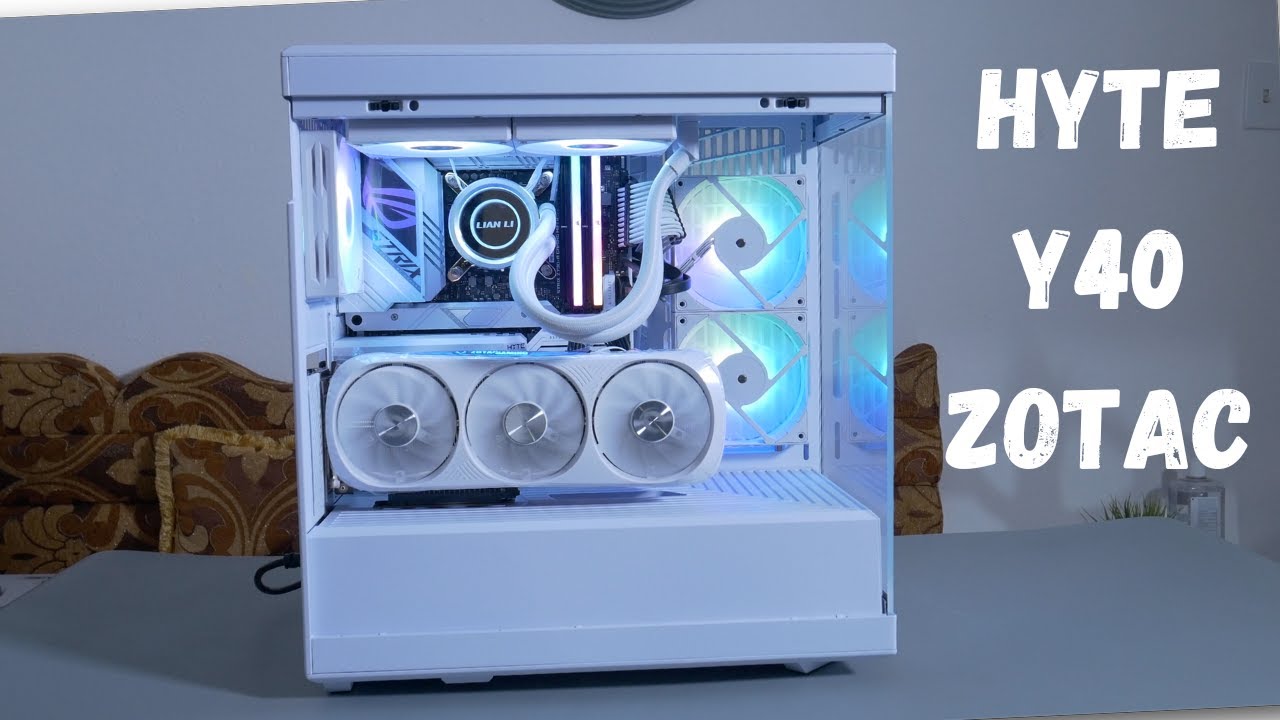 HYTE Y40 White Build | Intel i9 13900k | ZOTAC RTX 4080 White - YouTube