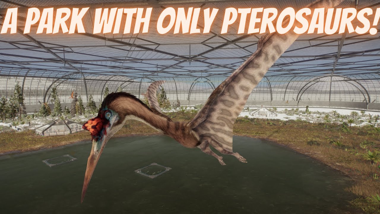 Pterosaurs in the Snow! - Pterosaur Only Park JWE2 - YouTube