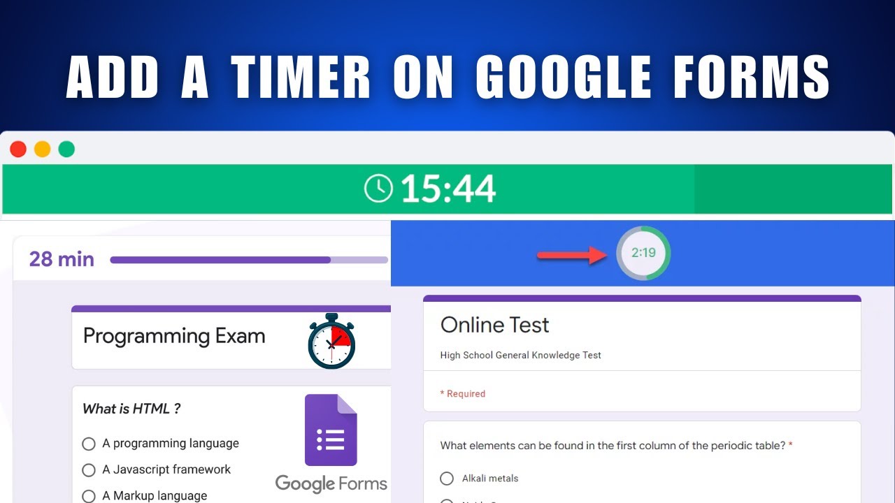 How to Add a Timer on Google Forms 2026 - Best Google Form Timer - YouTube