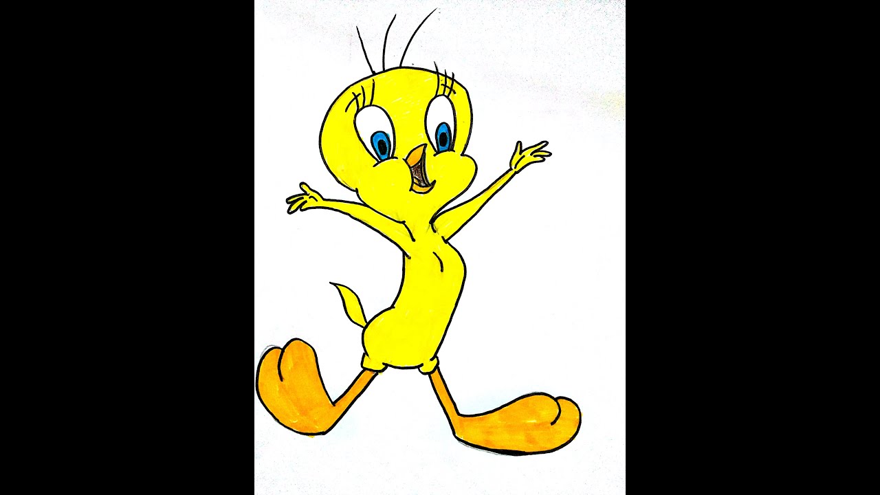 Tweety ! How to draw? ! Step by Step ! for kids ! Pencil art - YouTube