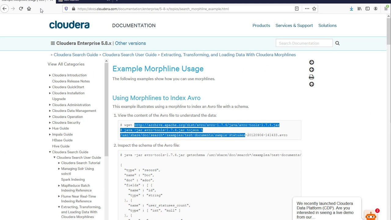 Loading SOLR using Morphline - YouTube