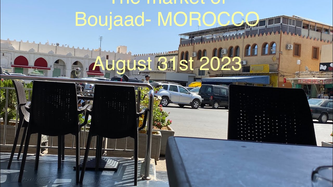 4k walk in boujaad khouribga morocco.visite market."marché hebdo sept ...