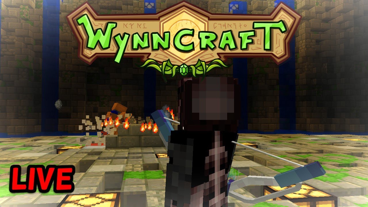 Playing Wynncraft a MMORPG Server Live :0 - YouTube