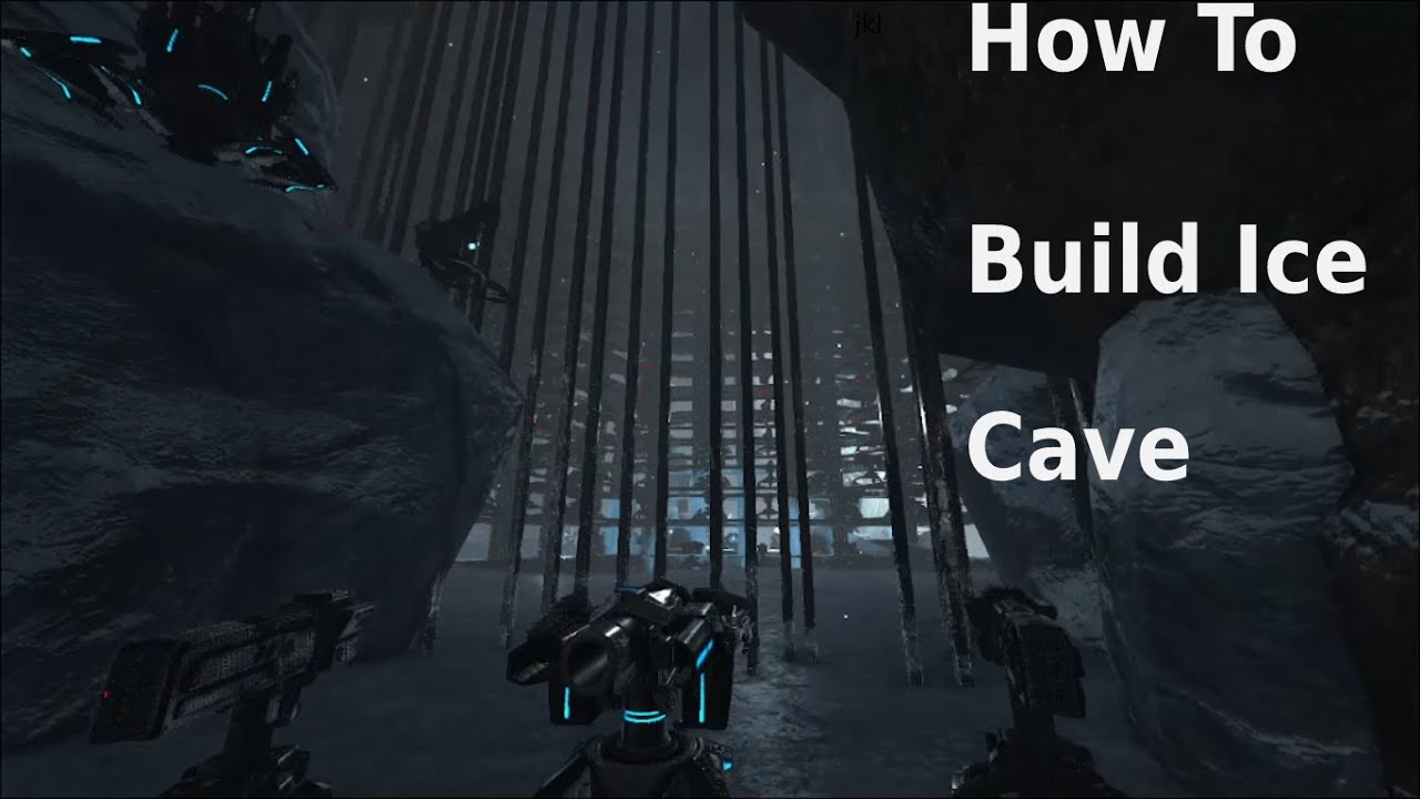 How To Build Ice Cave Fjordur Ark - YouTube