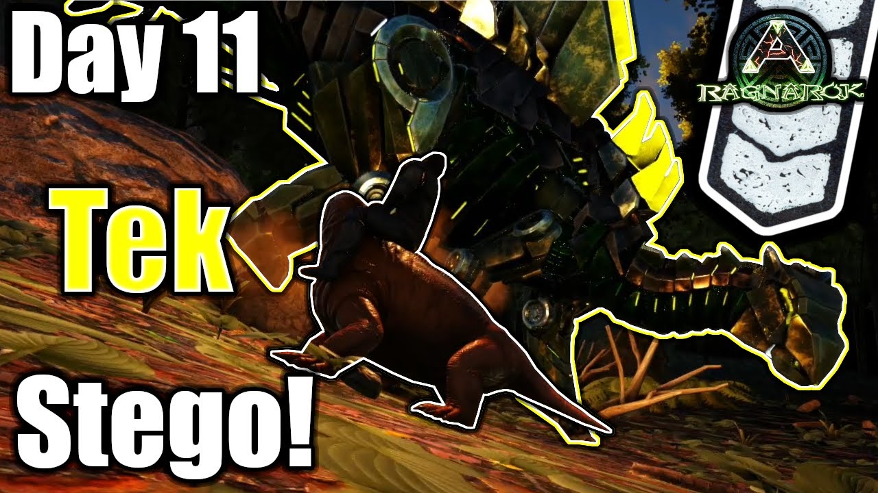 Ark Ragnarok Day 11: Taming a Tek Stego! - YouTube
