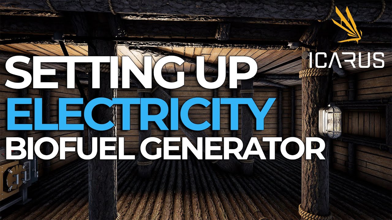 ICARUS | HOW TO SETUP ELECTRICITY WITH BIOFUEL GENERATOR TIER 4 - YouTube