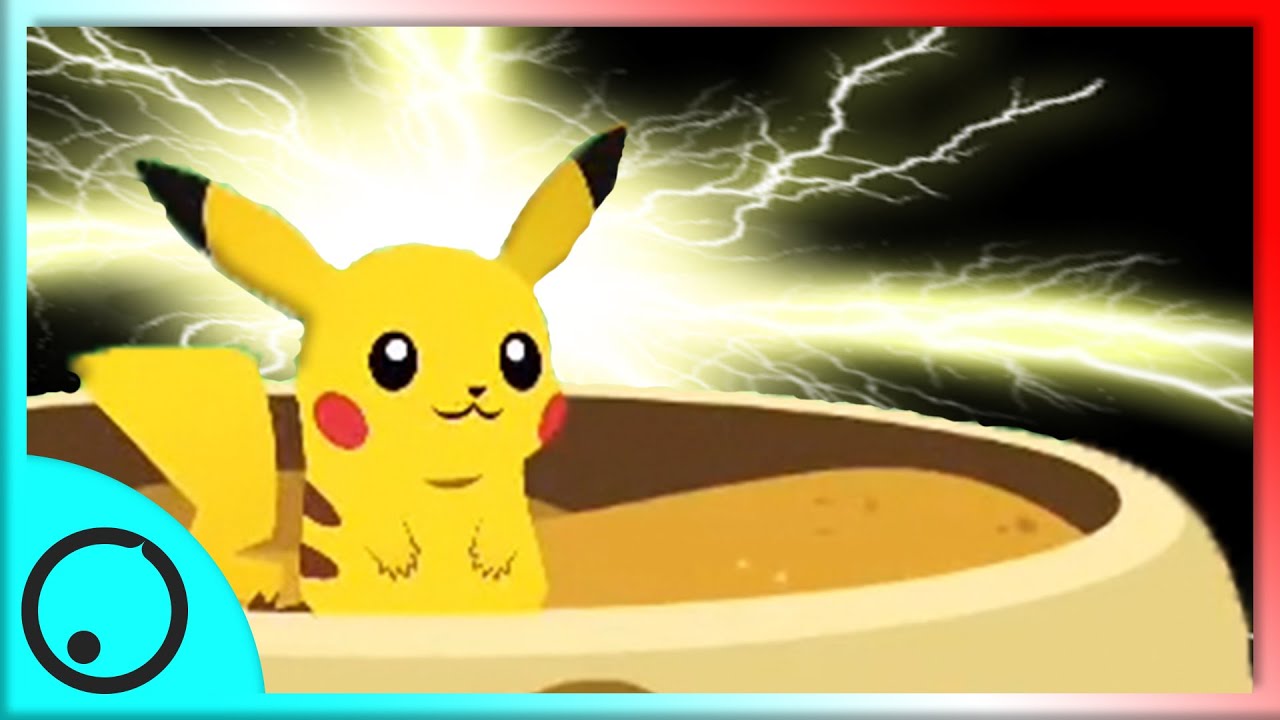 PIKACHU Electric Discharge in Playground Sandbox | Pokemon Playhouse ...