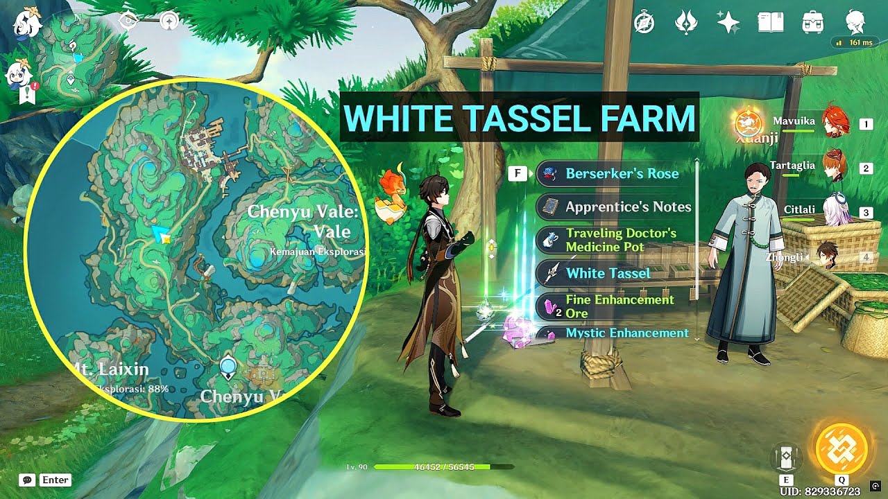 Lokasi Terbaik Farm White Tassel (Chenyu Vale) | Weapon F2P Terbaik ...