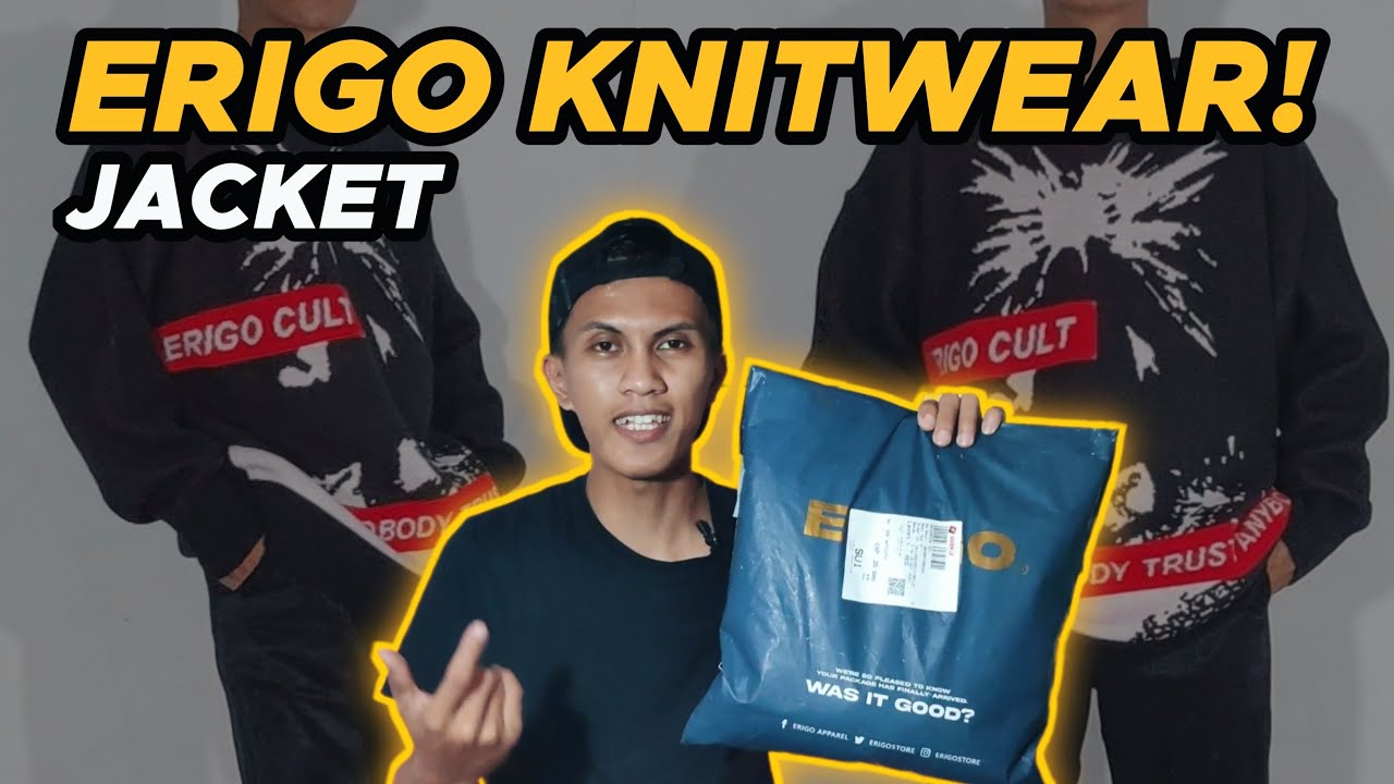 ERIGO KNITWEAR AZURA BLACK || unboxing produk lokal seri terbaru🔥🔥 ...