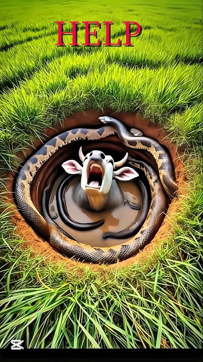 Cow Falls Into Snake Well – What Happens Next Is Shocking 😟 #humanity # ...