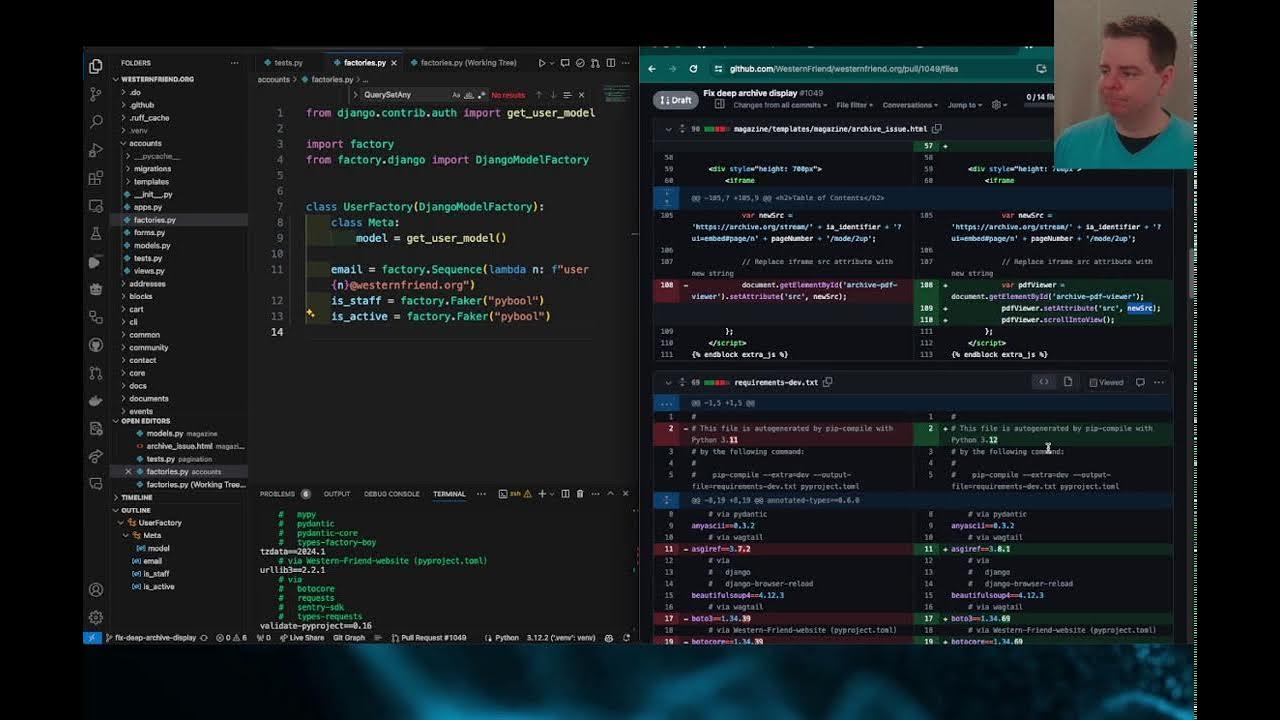 Web development with Django and WagtailCMS - YouTube