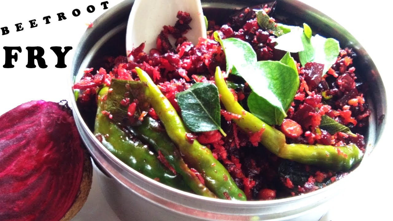 beetroot Fry | Beet root recipe | Beetroot Coconut Fry | Coconut ...