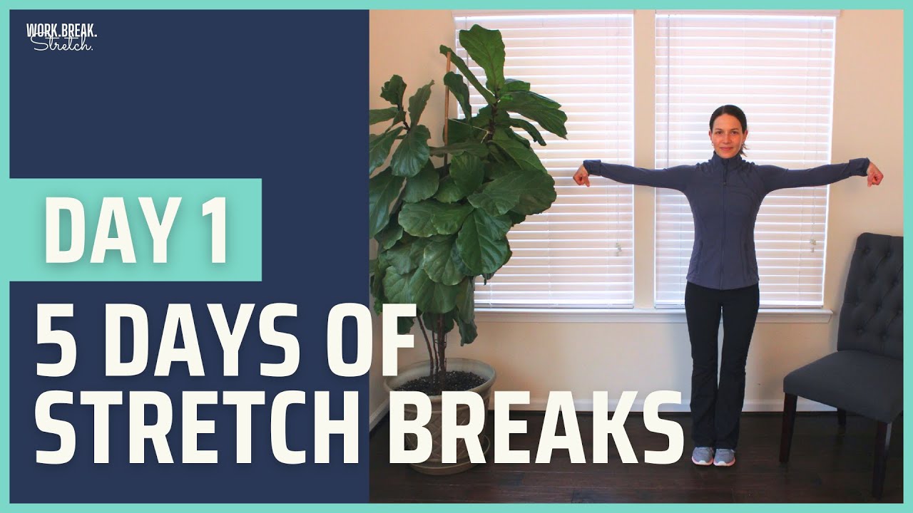 Day 1: 5 Day Stretch Break Challenge | 7-Minute Office Stretch - YouTube