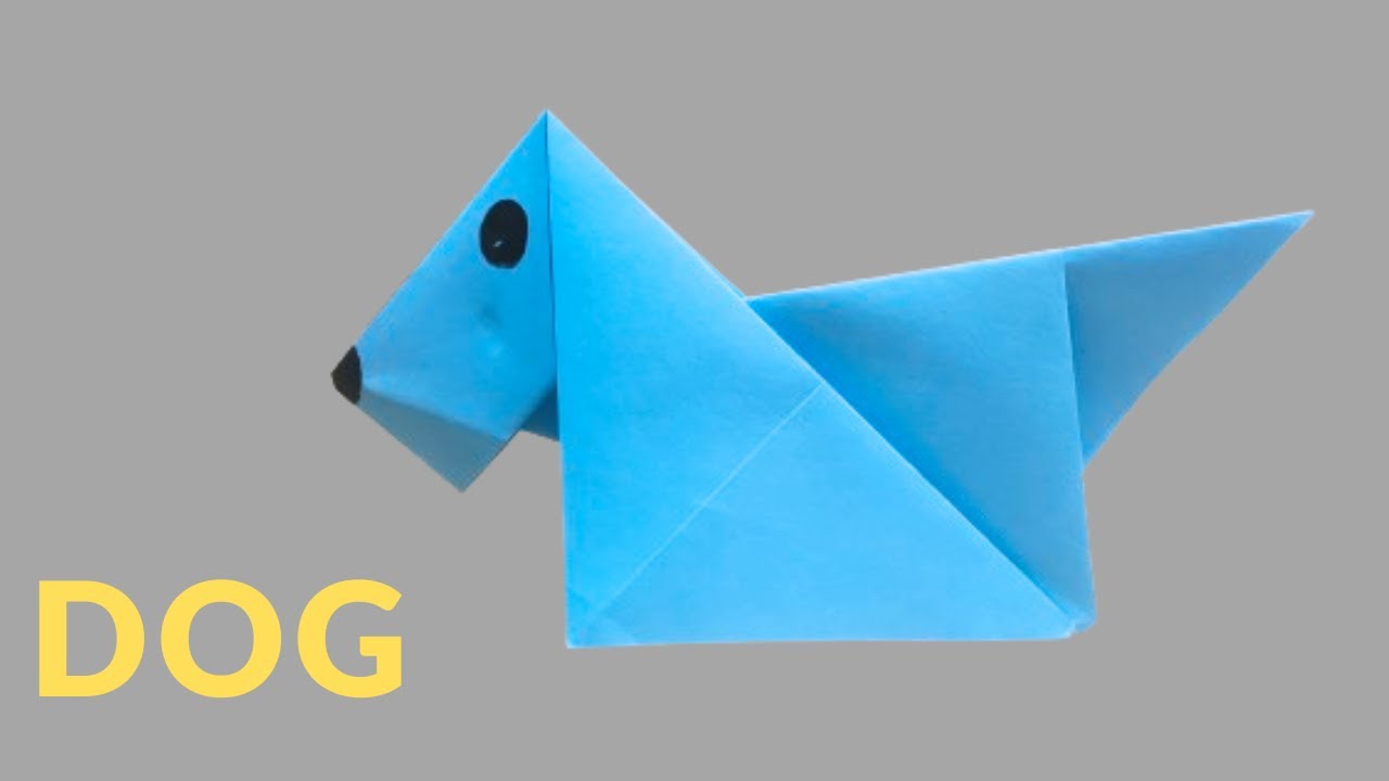Lovely Cute DOG - Amazing Paper Animals - How To Make A Paper Animal ...