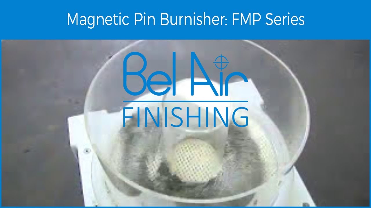 Magnetic Pin Burnisher - FMP Series - Mass Finishing with Bel Air - YouTube
