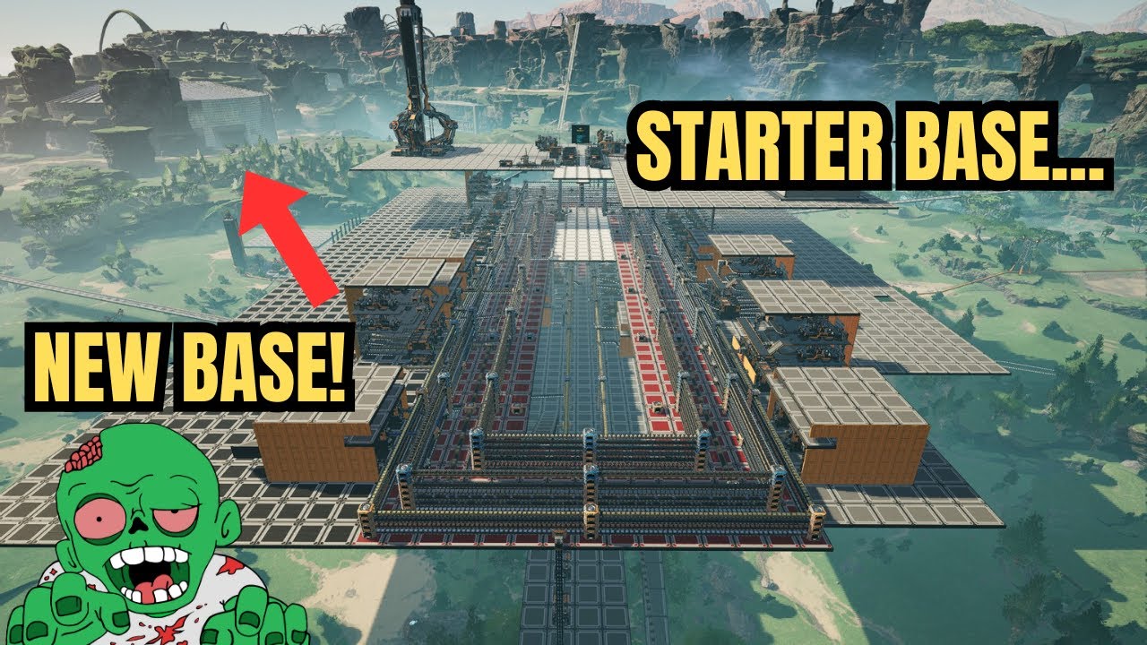 Prepping blueprints for new base - Satisfactory - YouTube