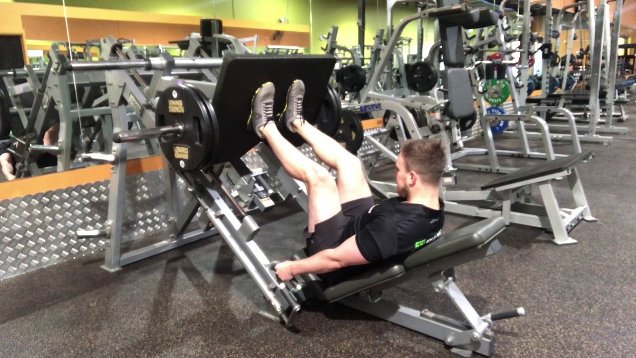 Leg Press - Feet High - Mid Stance - YouTube