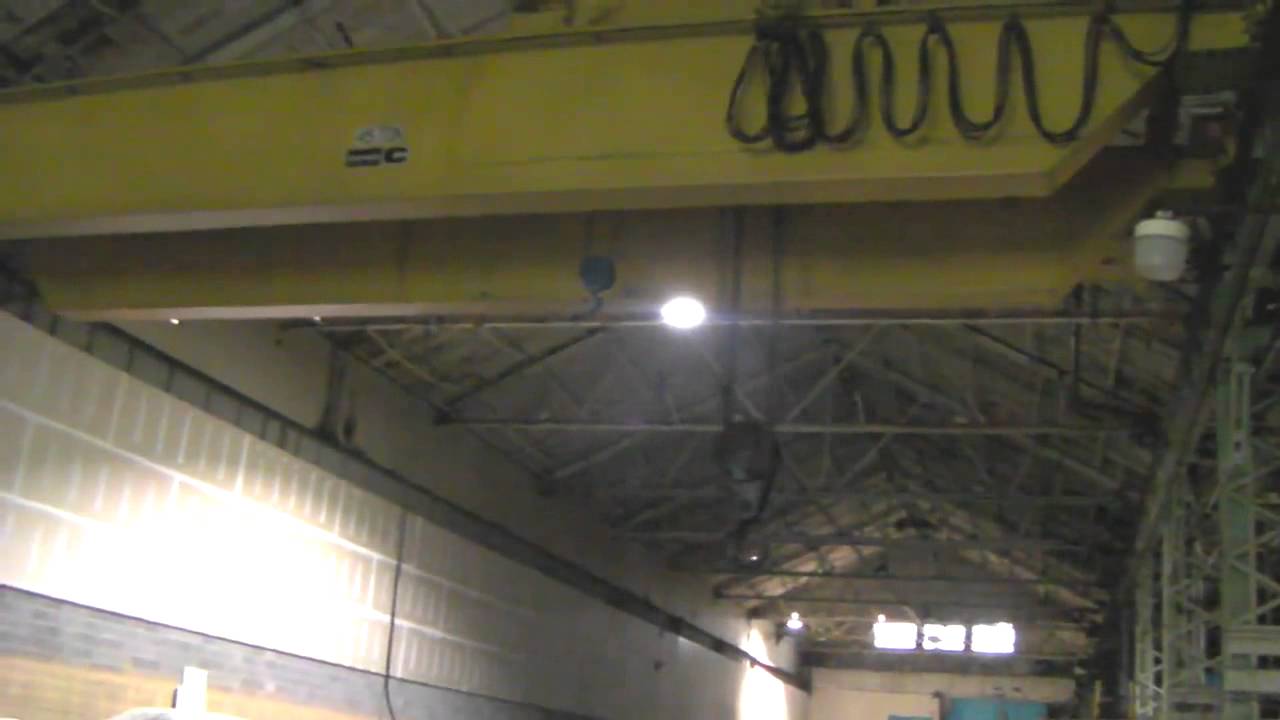 40/5 Ton Conco Double Girder Overhead Bridge Crane Stock# 6417P - YouTube
