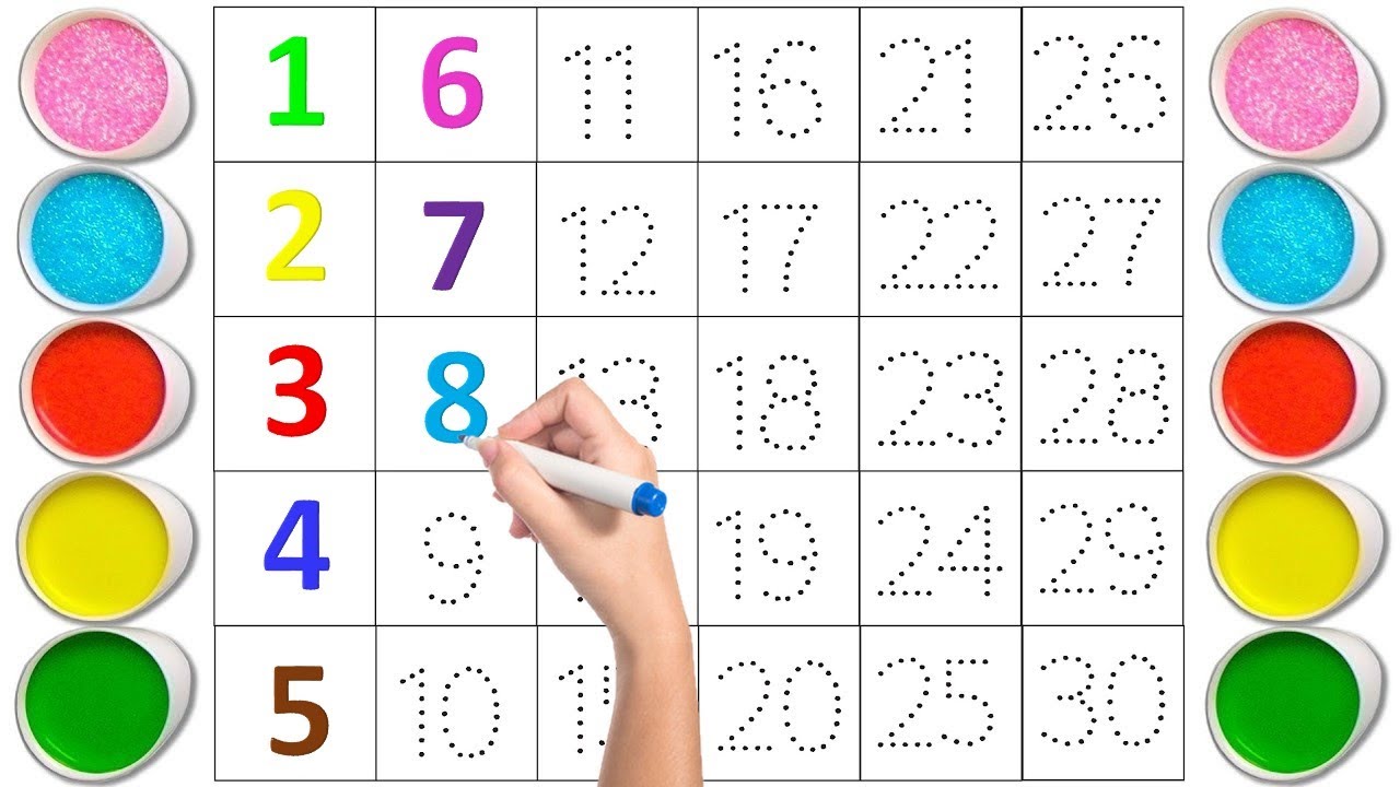 1 to 30 || numbers for kids || learn to count || 123 numbers | 123456 ...