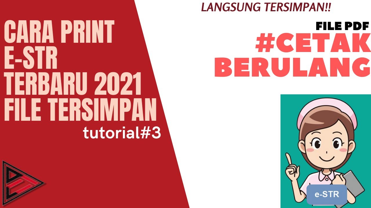 Tutorial cetak e-STR ONLINE terbaru 2021 langsung tersimpan #e-str # ...