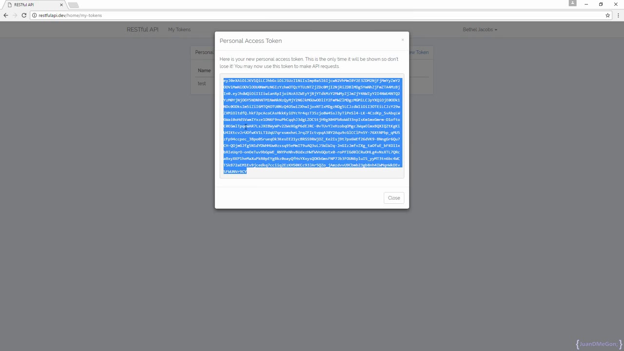 182 about the personal tokens and how to use it - YouTube