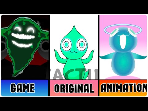My NEW! Sprunki OC: Ghostly (from Digital Circus) Animation vs Game (All Versions)