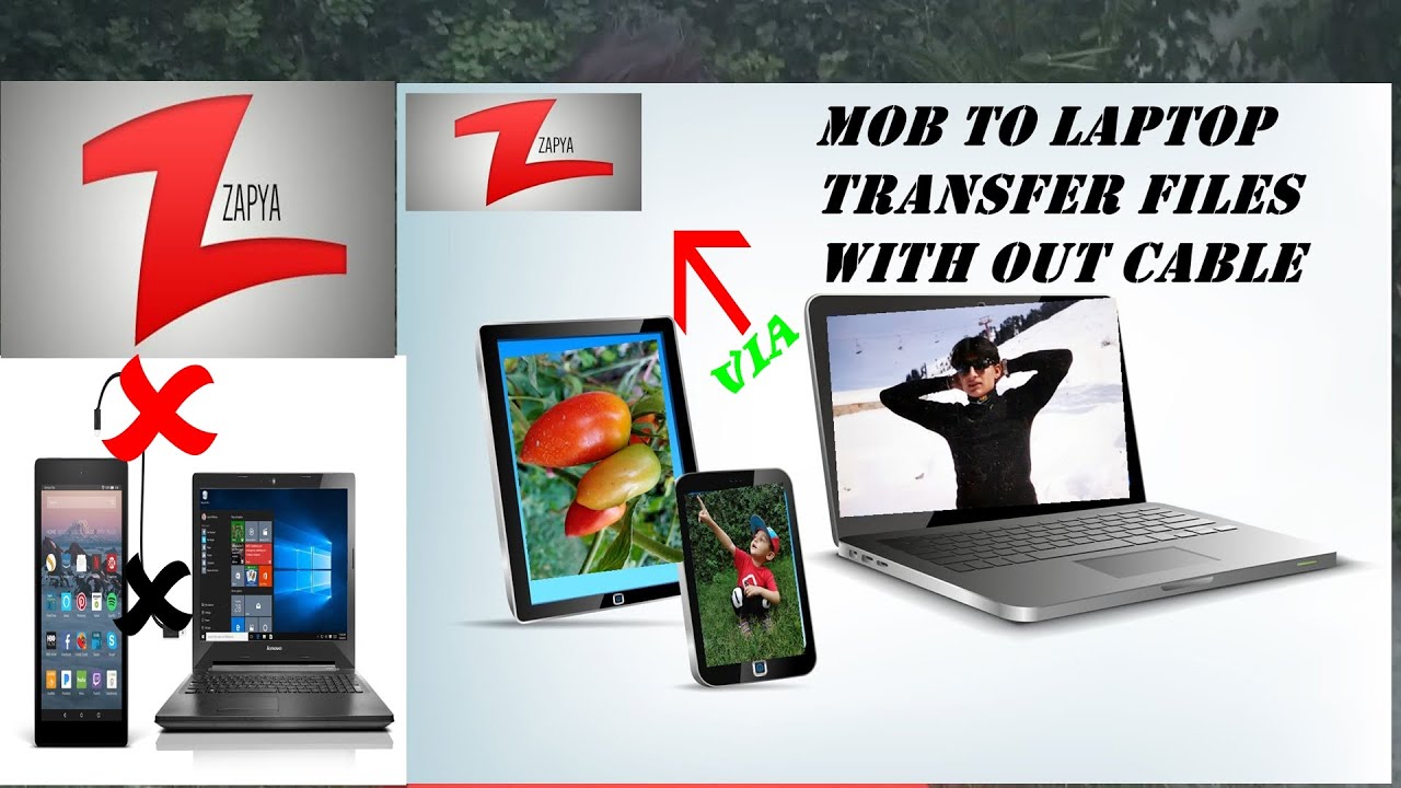 TRANSFER FILE MOBILE TO LAPTOP WITHOUT CABLES / How To Transfer Files ...