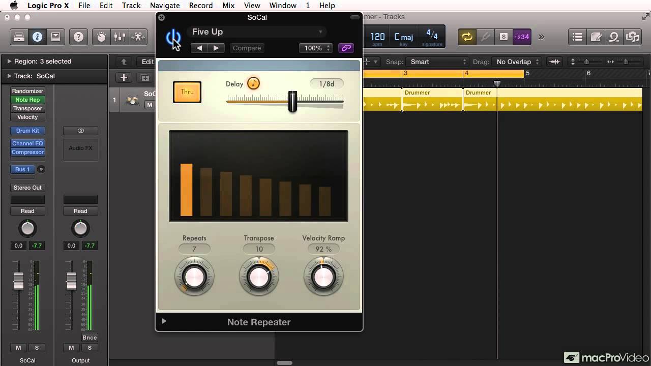 Logic Pro X 401: Xtreme Drums Beats - 11. Using MIDI Effects With ...