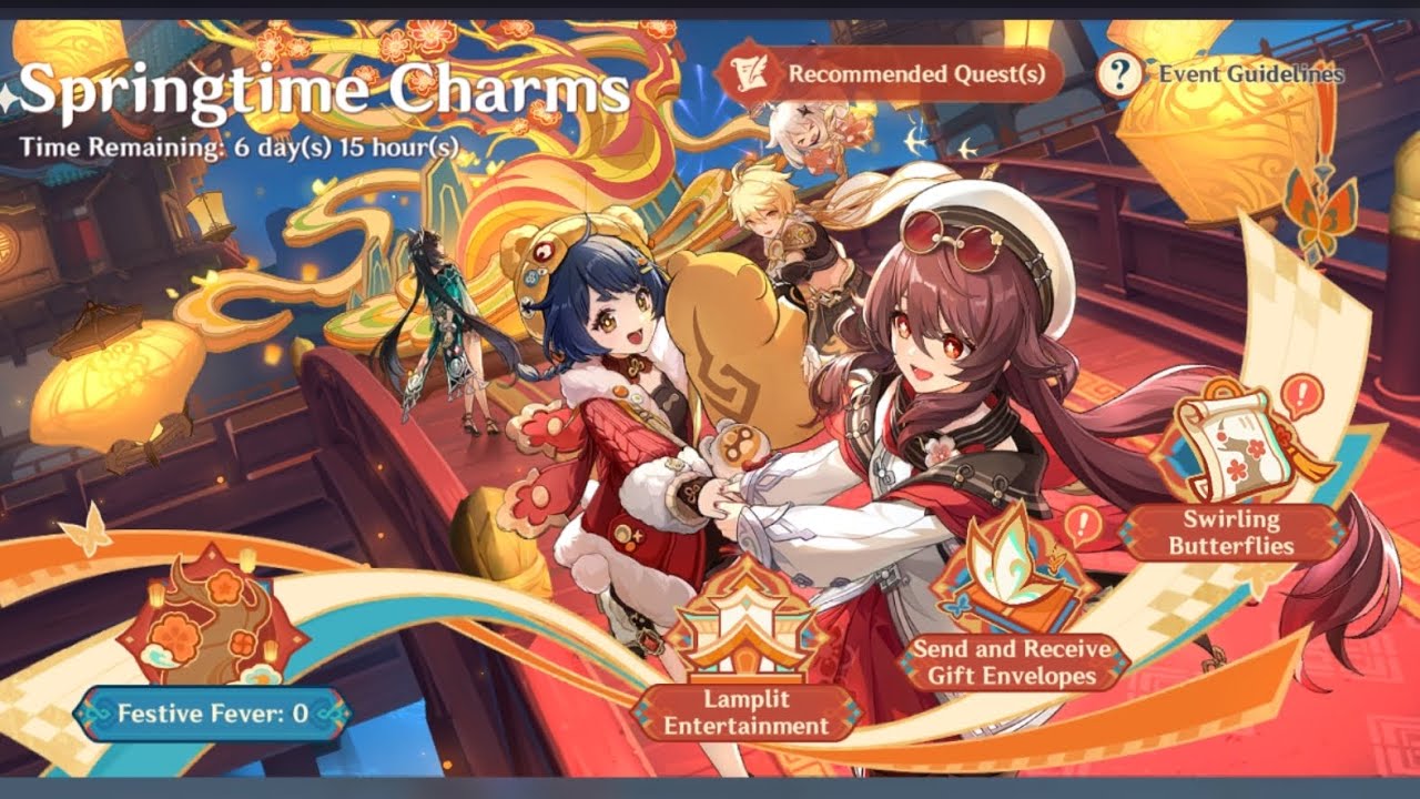 Genshin Impact - Lantern Rite 2025 Springtime Charms First Stanza ...