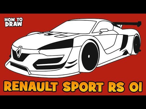 How to draw Renault Sport RS 01 from Asphalt 9 - YouTube